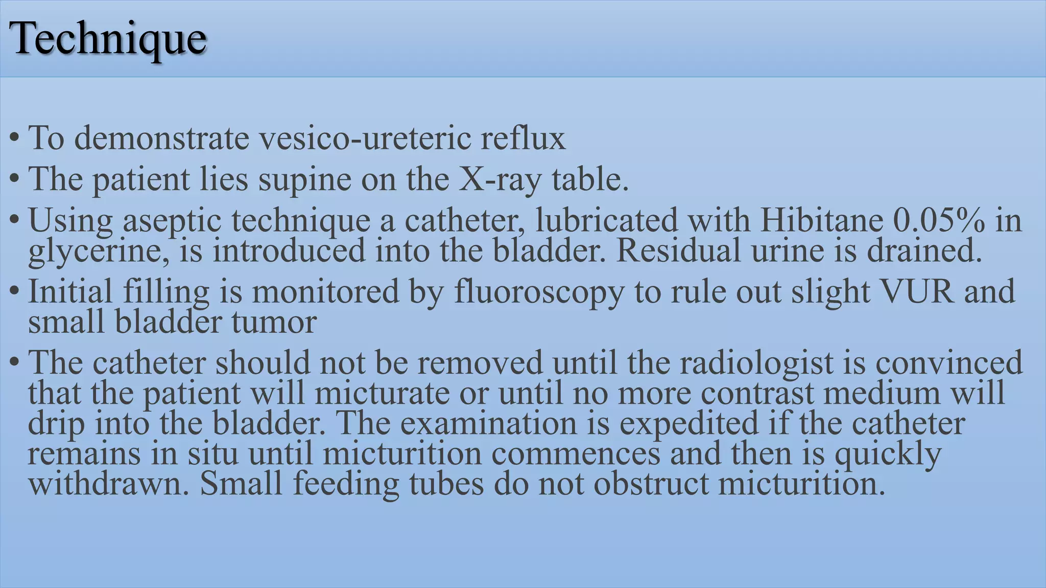 Radiological procedure of retrograde urethrography(rgu) and micturating ...