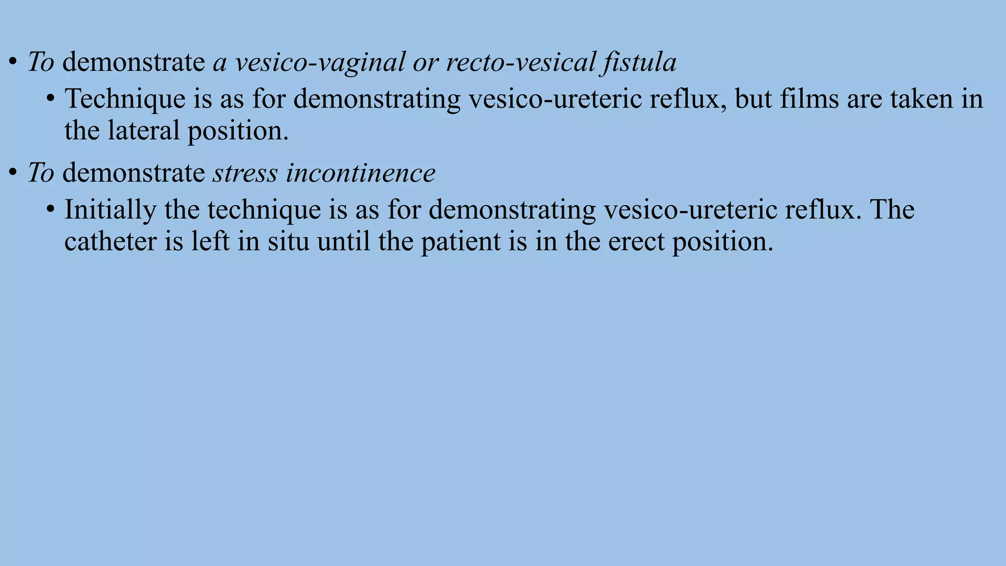 Radiological procedure of retrograde urethrography(rgu) and micturating ...