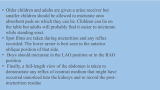Radiological procedure of retrograde urethrography(rgu) and micturating ...