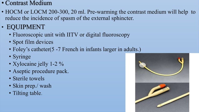 Radiological procedure of retrograde urethrography(rgu) and micturating ...