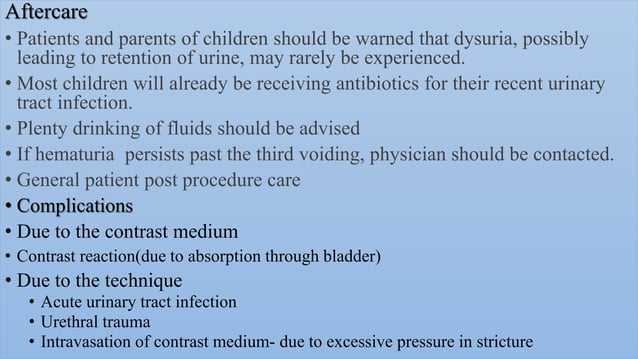 Radiological procedure of retrograde urethrography(rgu) and micturating ...
