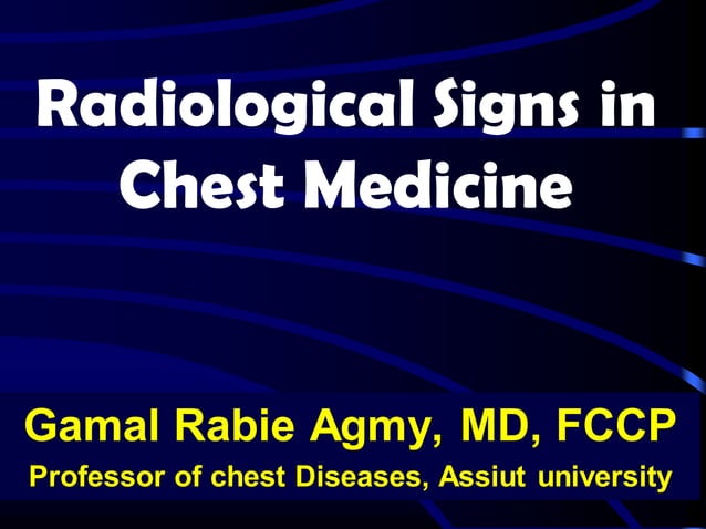 Radiological signs in chest medicine Part 1 | PDF