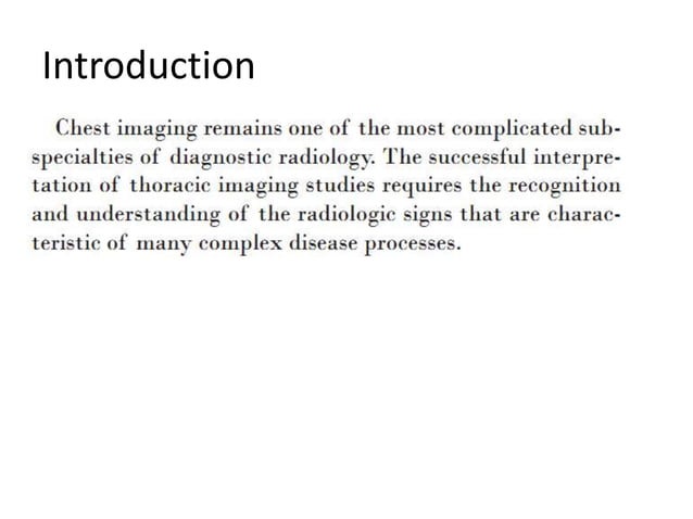 Radiological signs in thoracic imaging ( AJR article) | PPT