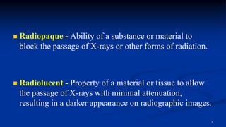 radiological terminologies oral pathology | PPTX
