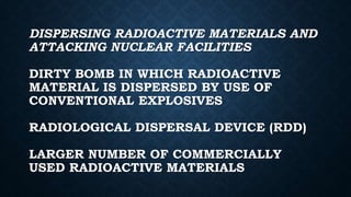 Radiological Terrorism | PPTX