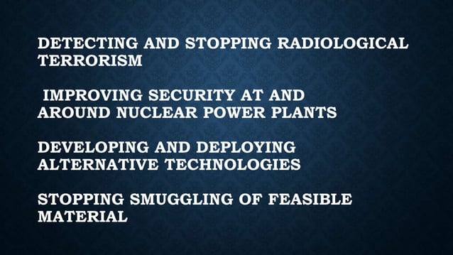 Radiological Terrorism | PPTX