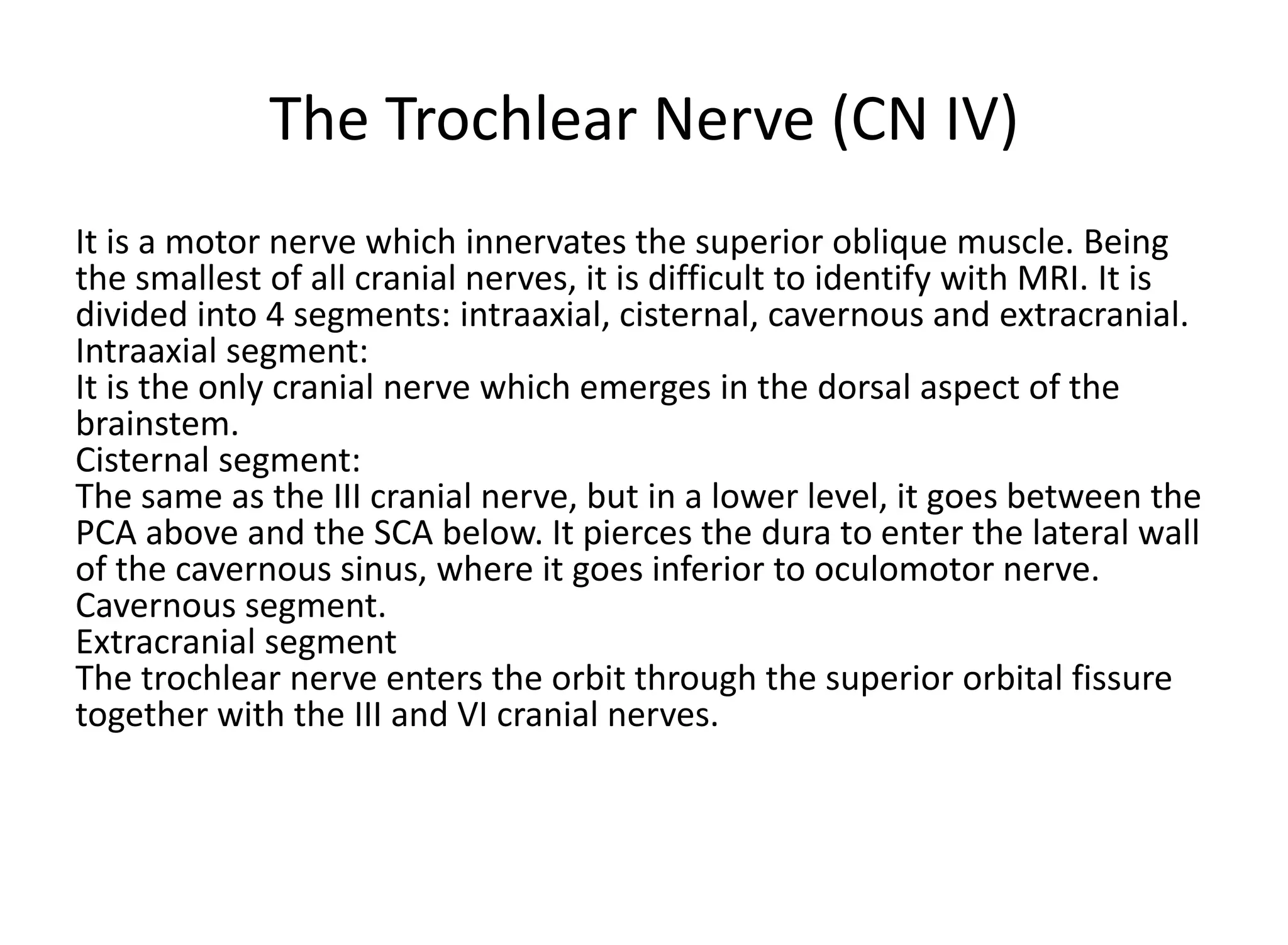Radiologic anatomy of the cranial nerves | PPTX