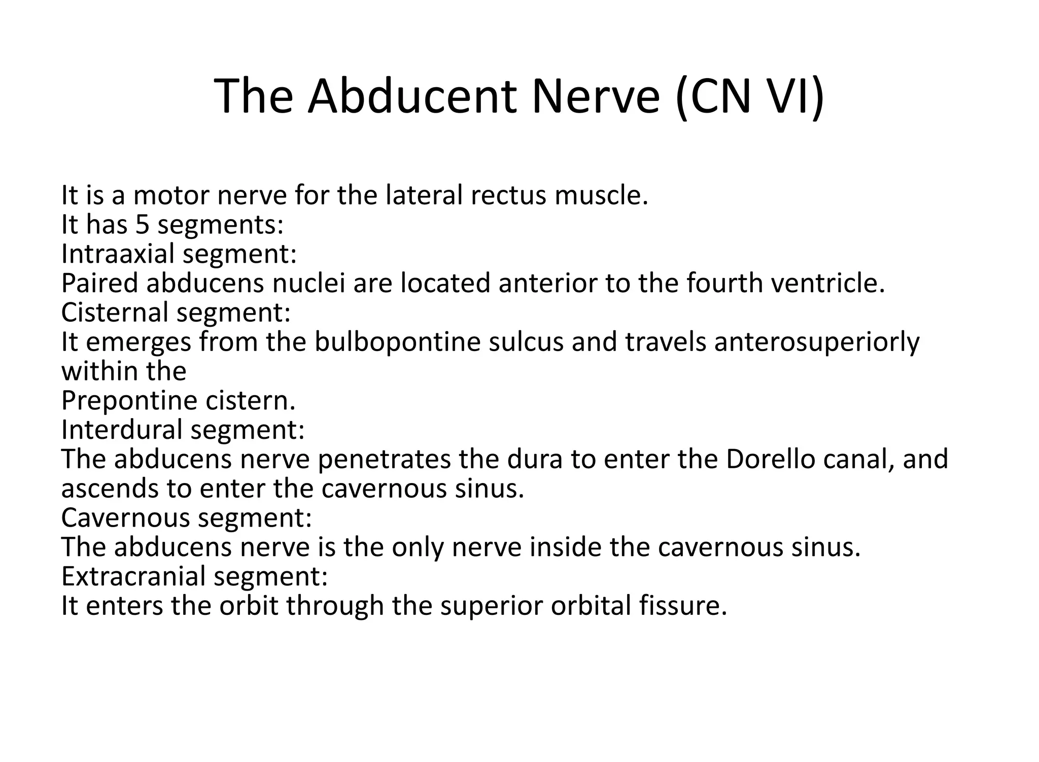 Radiologic anatomy of the cranial nerves | PPTX
