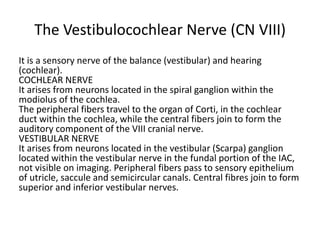 Radiologic anatomy of the cranial nerves | PPTX