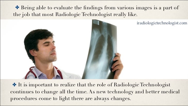 Radiologic technologist job description