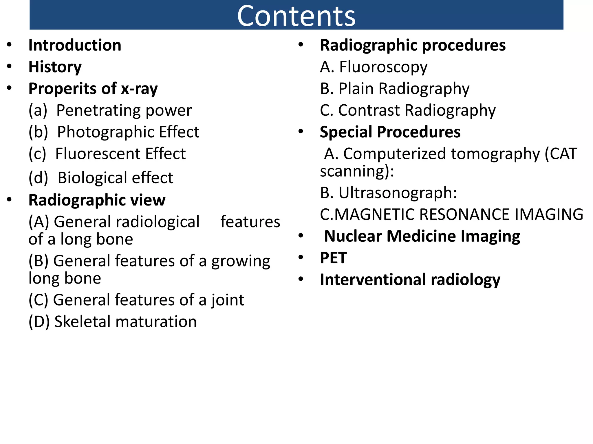 general Radiological anatomy | PPTX