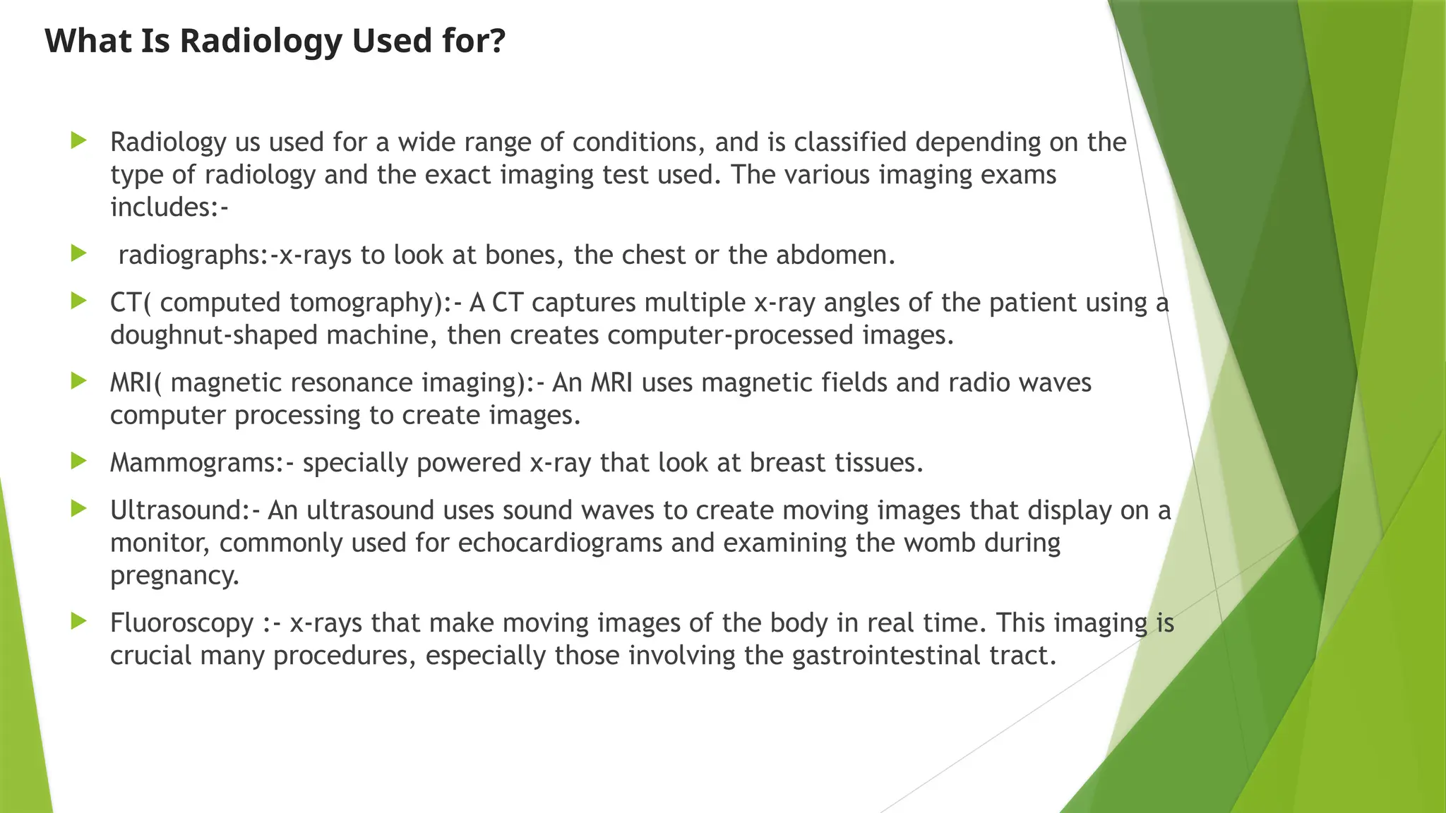 Radiology and imaging technology development ppt | PPTX