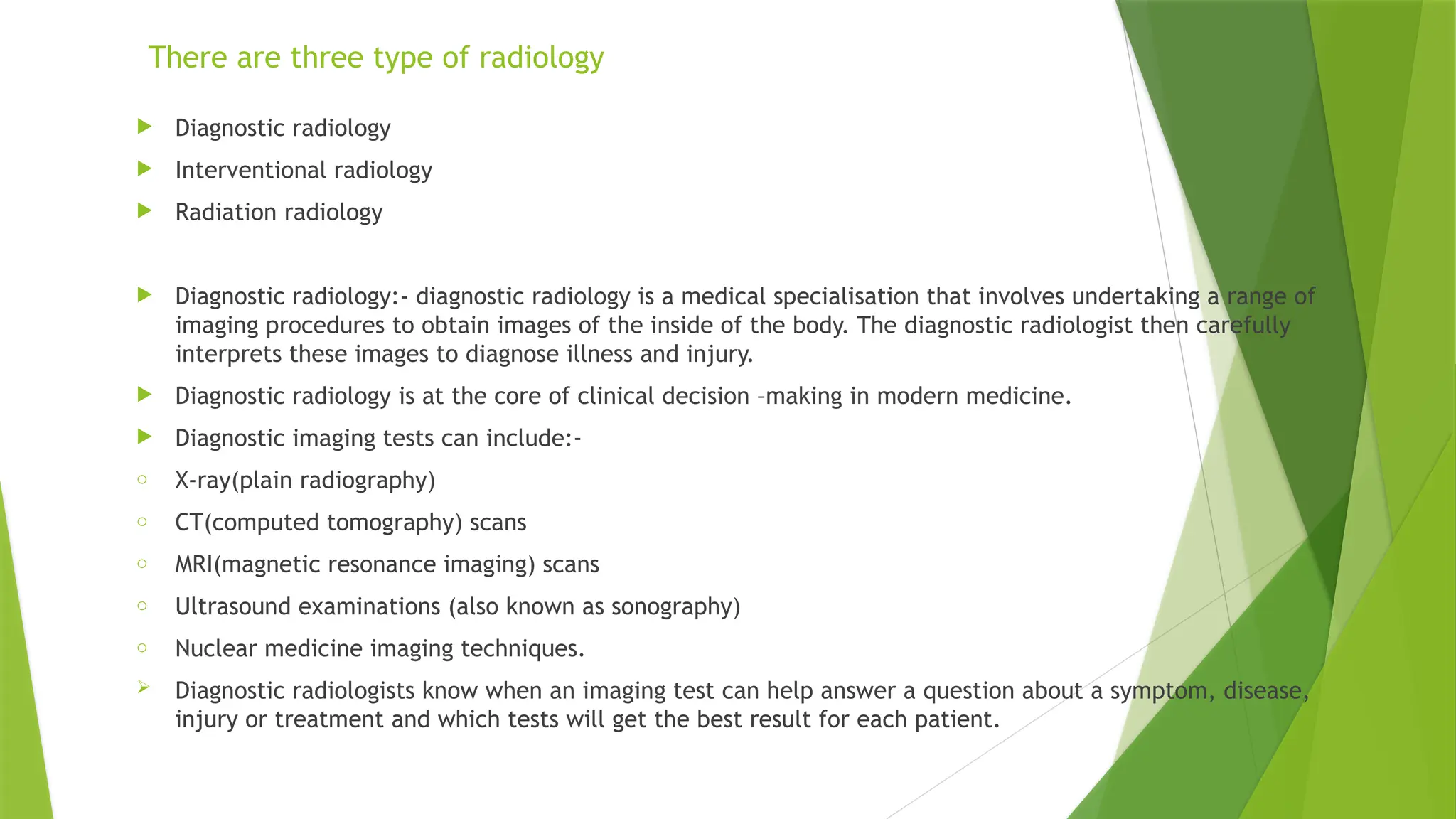 Radiology and imaging technology development ppt | PPTX