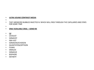 Radiology contrast media | PPTX