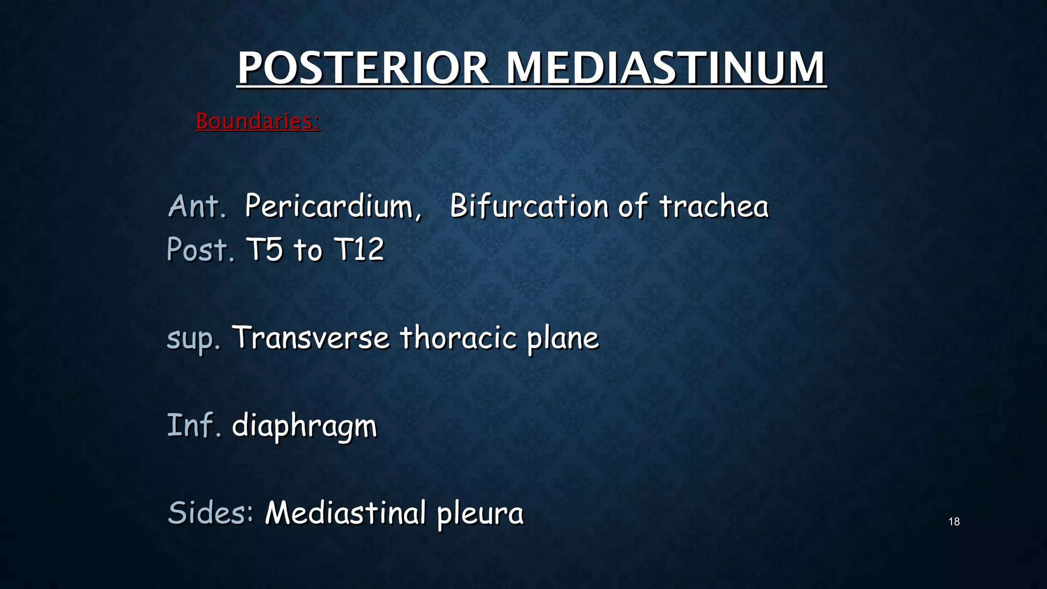 Radiology day 3 mediastinal anatomy | PPT
