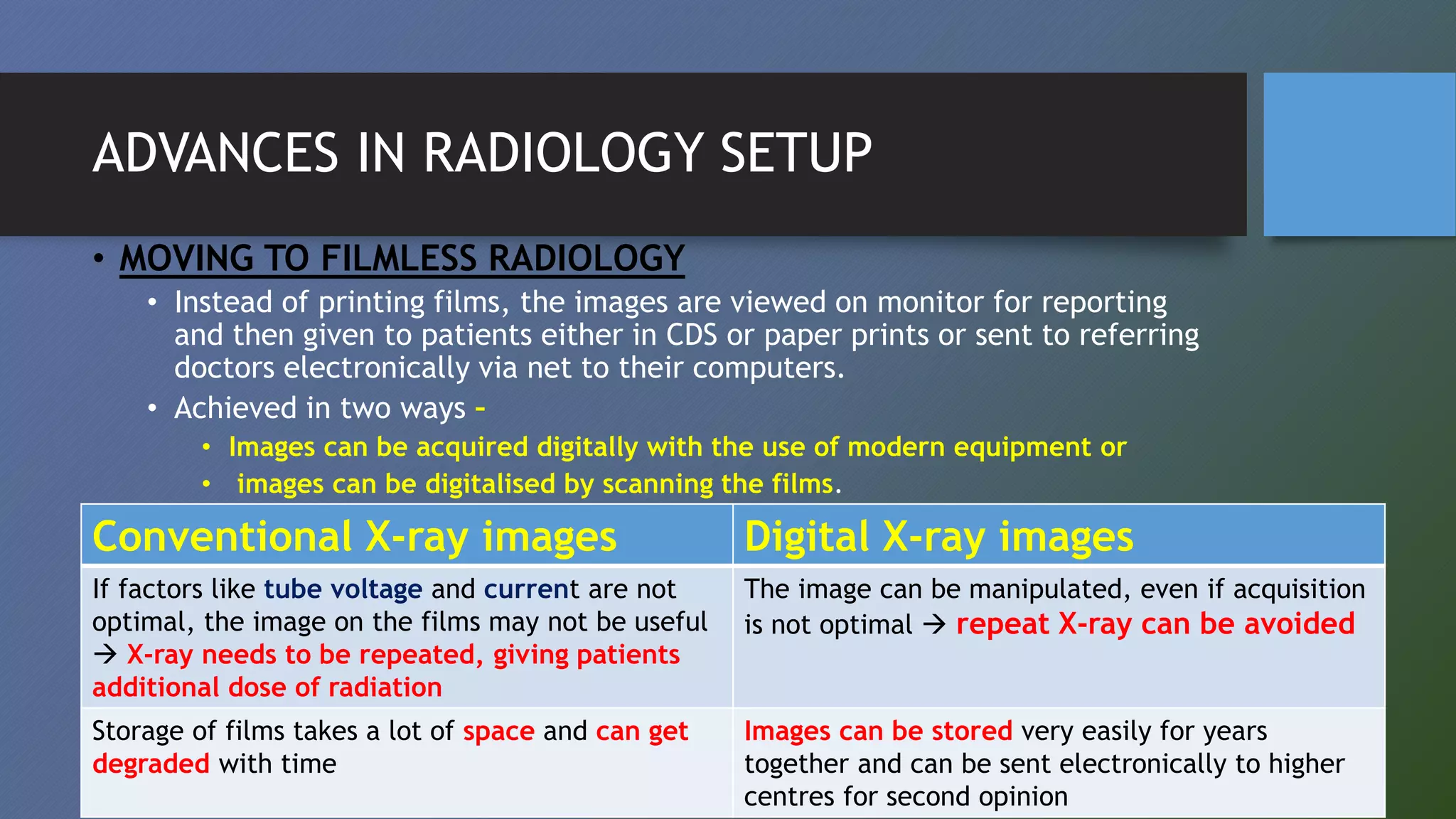 Radiology department planning | PPTX