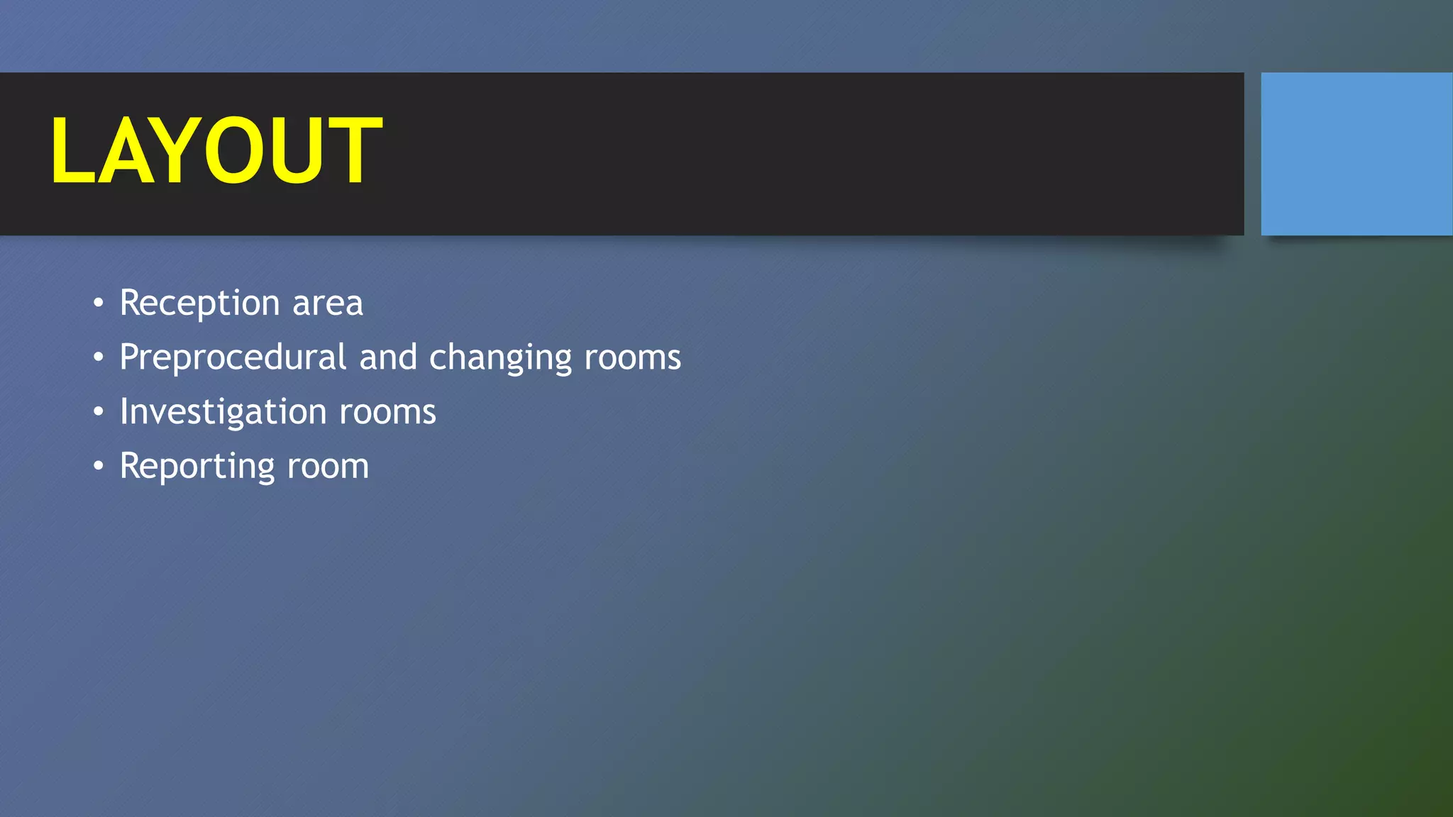 Radiology department planning | PPTX