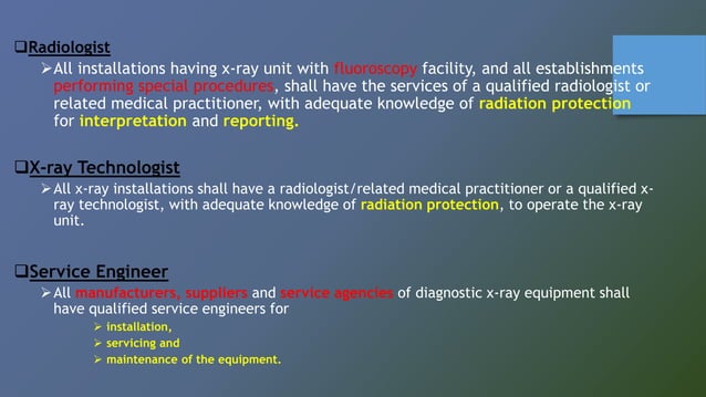 Radiology department planning | PPTX