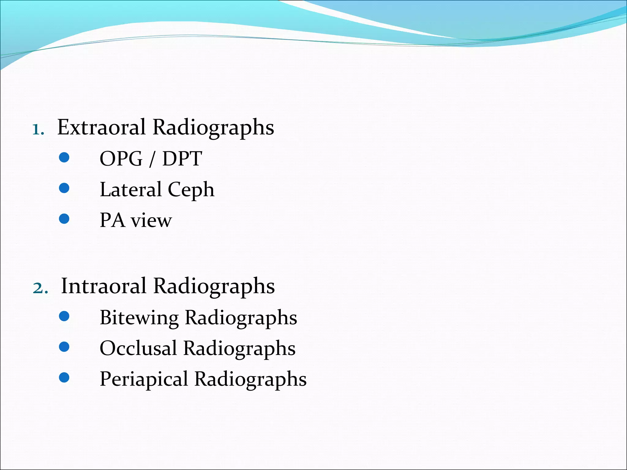 Radiology in dentistry | PPT