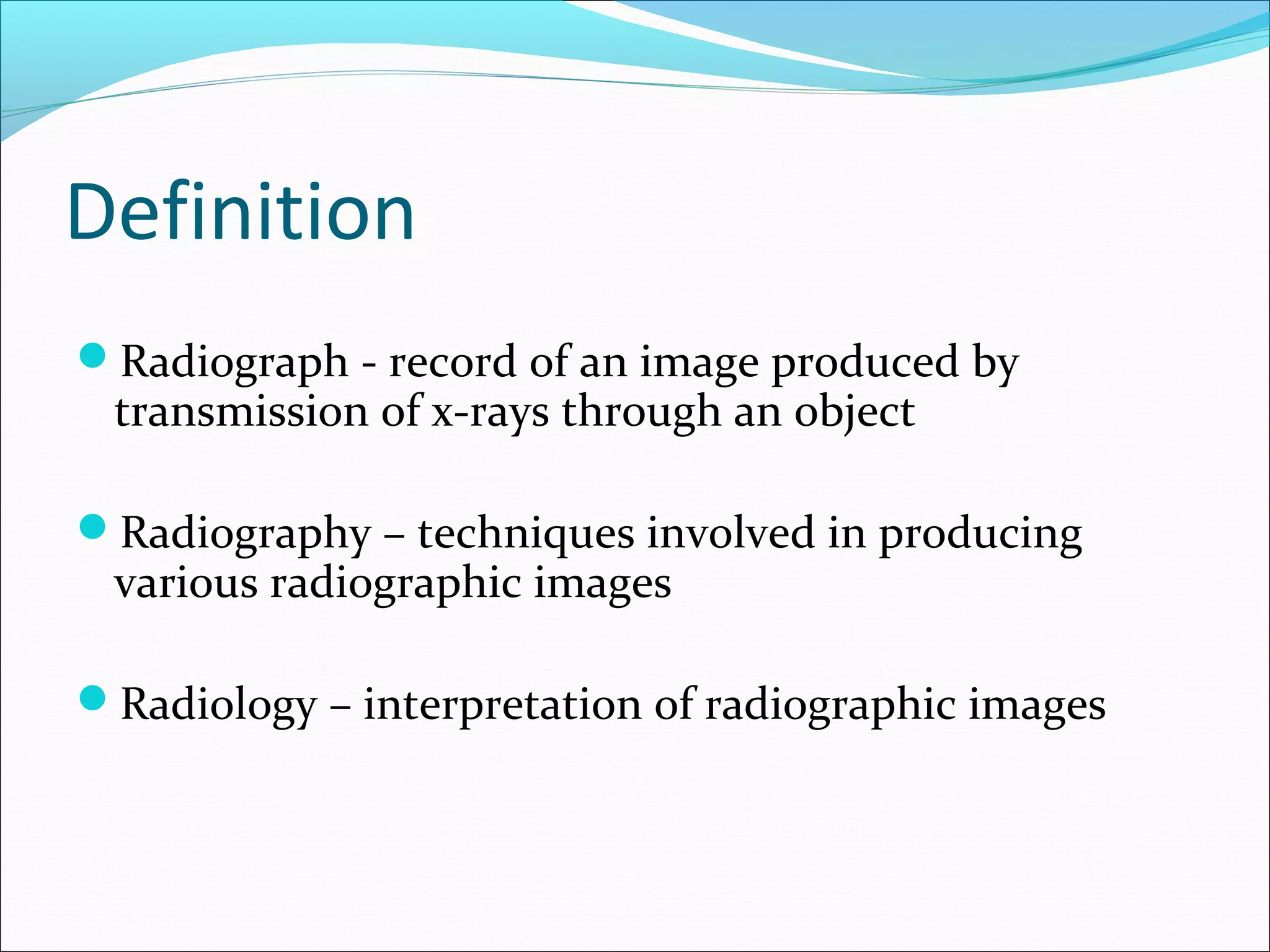 Radiology in dentistry | PPT