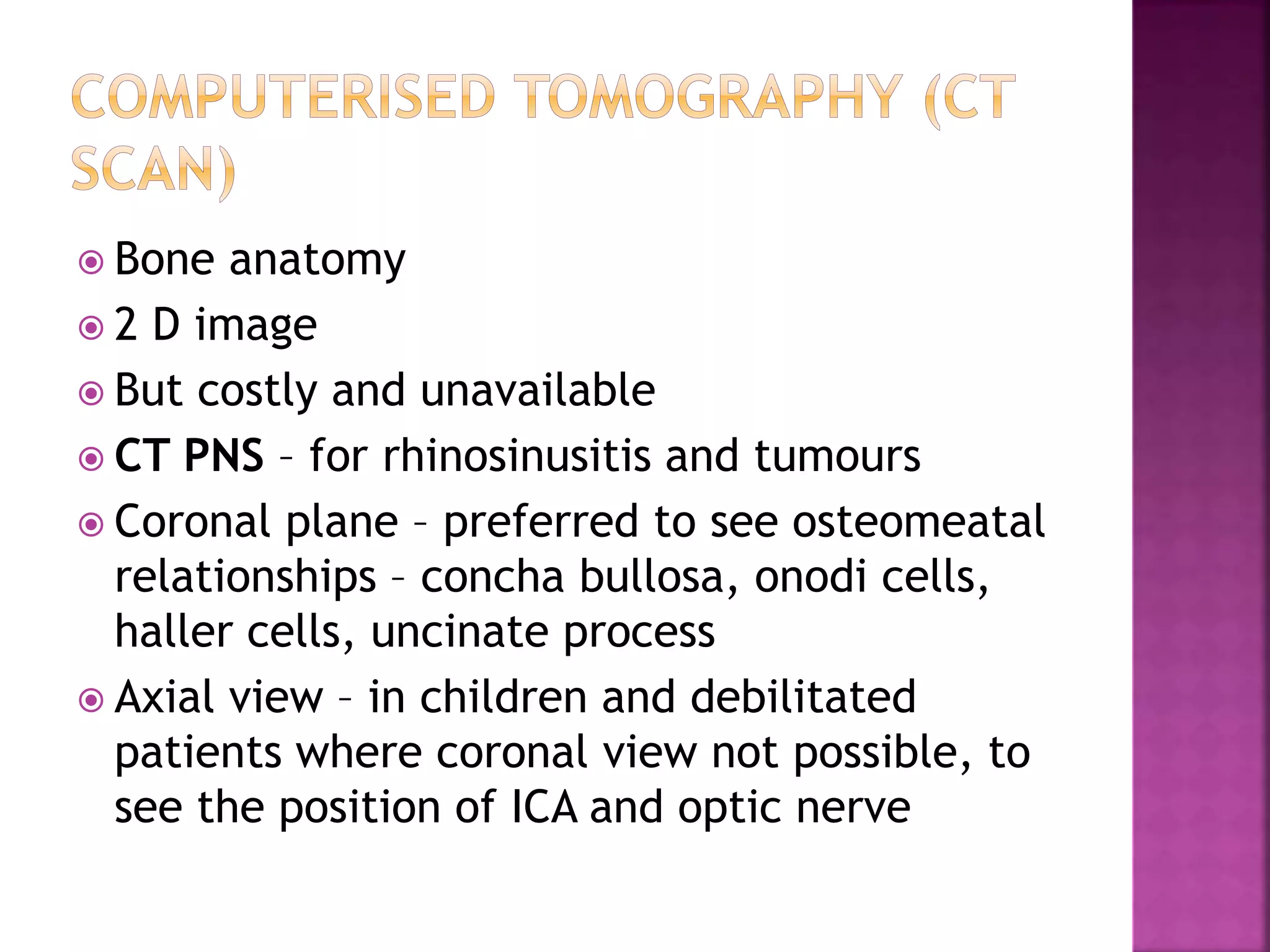 Radiology in ent | PPTX