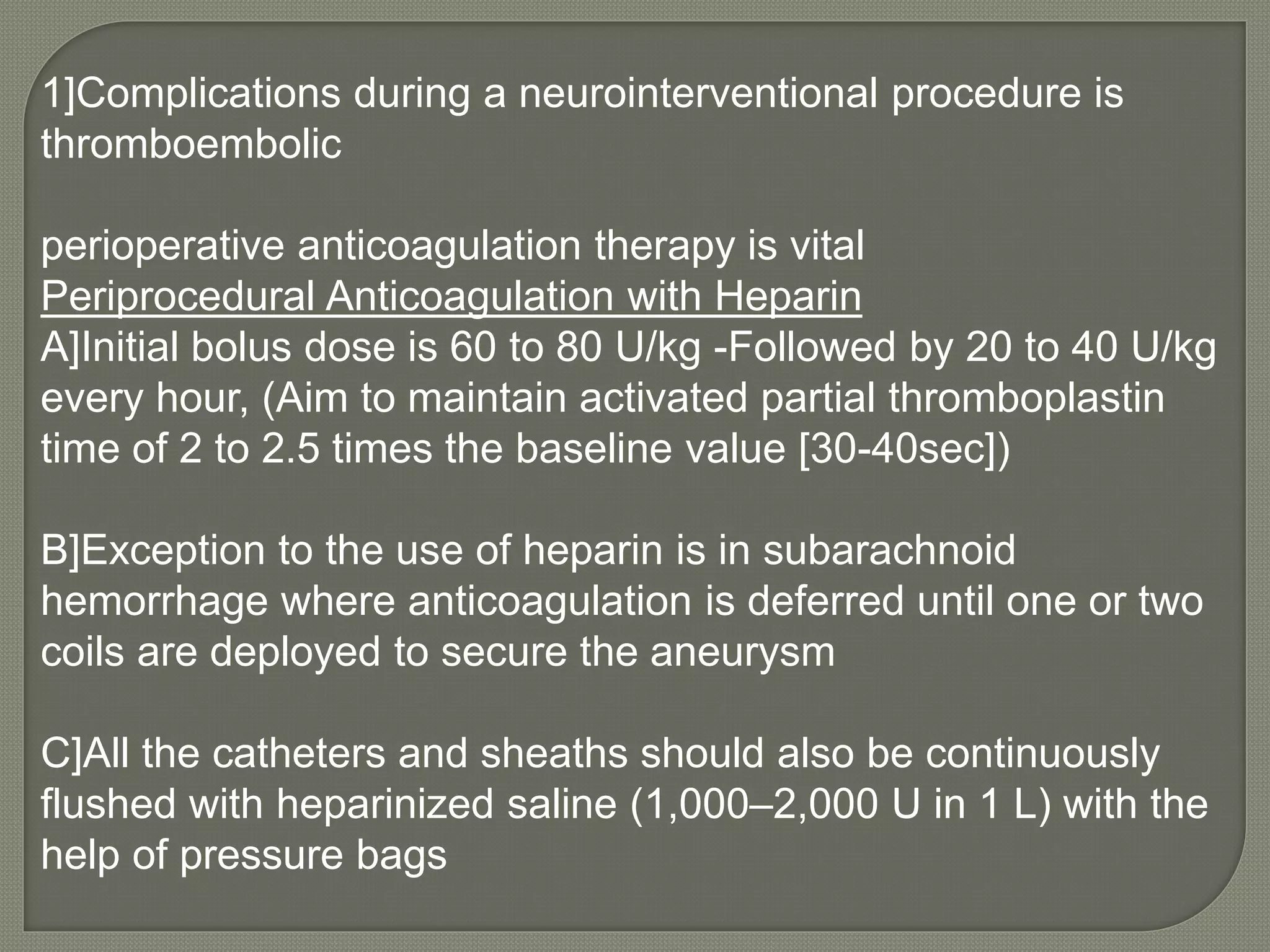 Radiology intervetion neuro | PPTX