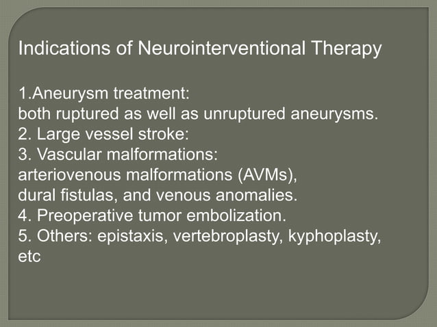Radiology intervetion neuro | PPTX | First Aid | Injuries