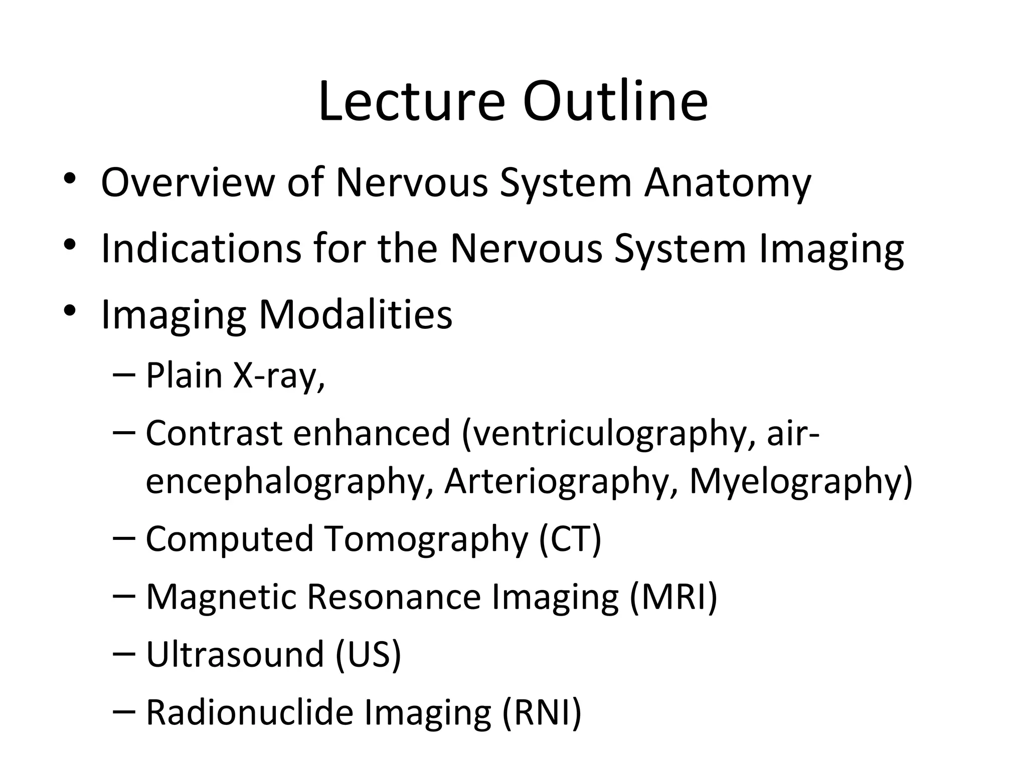 Radiology of central nervous system | PPT