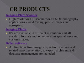 Radiology lecture 2 CR and DR .pptx
