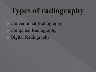 Radiology lecture 2 CR and DR .pptx