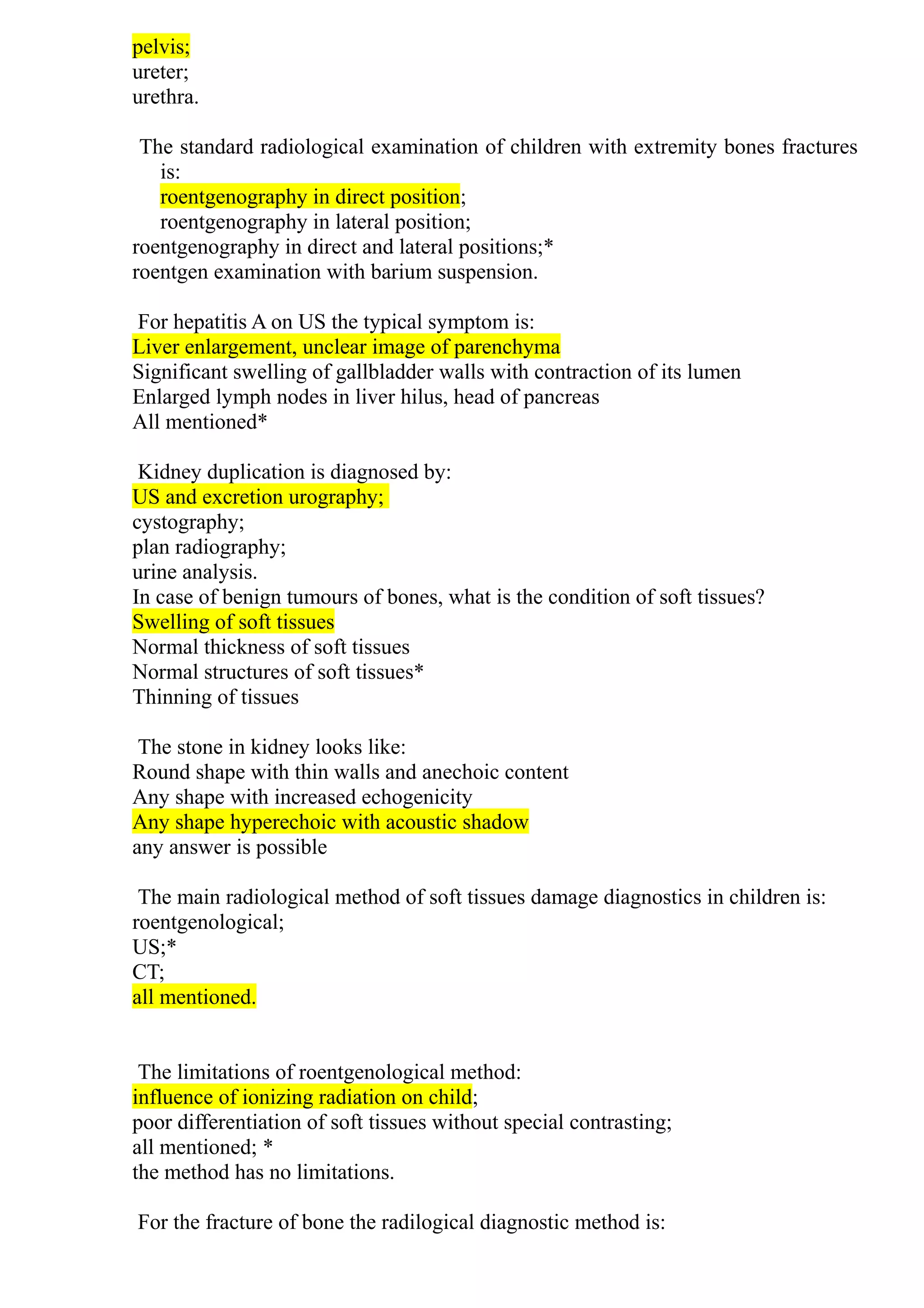 Radiology mcqs module 2 | DOC