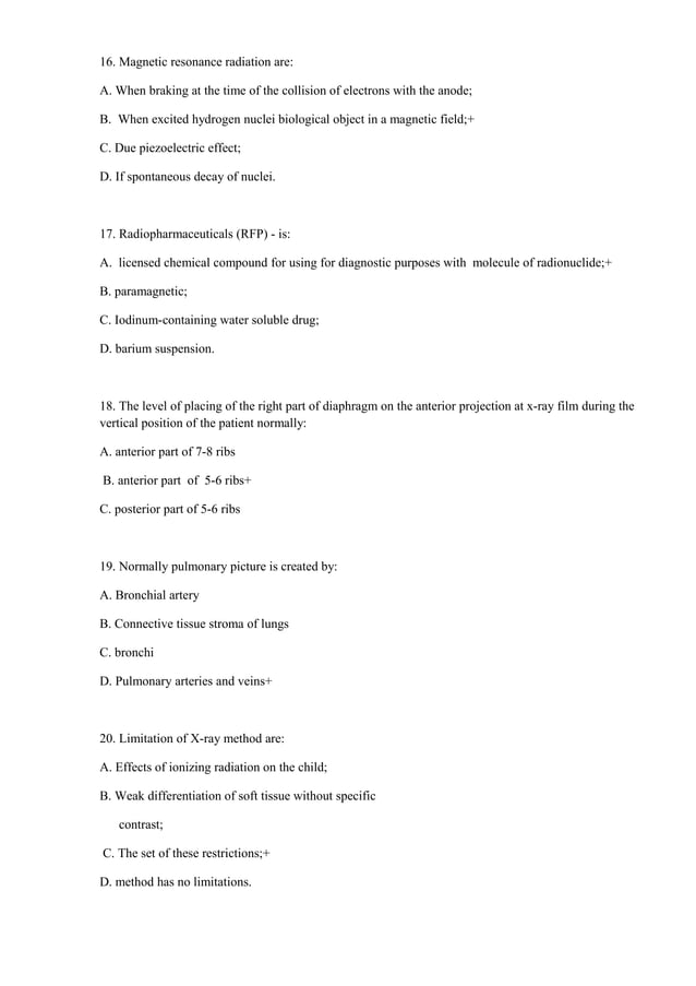 Radiology mcqs module 2 | DOC | Digestive Disorders | Diseases and ...