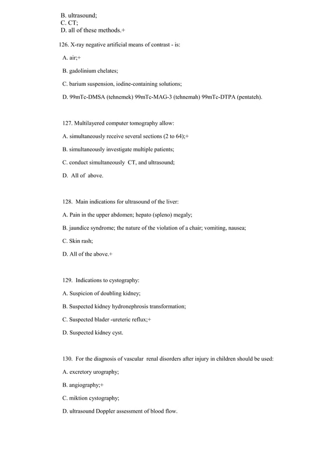 Radiology mcqs module 2 | DOC | Digestive Disorders | Diseases and Conditions