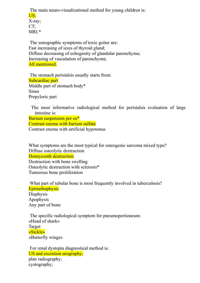 Radiology mcqs module 2 | DOC | Digestive Disorders | Diseases and ...