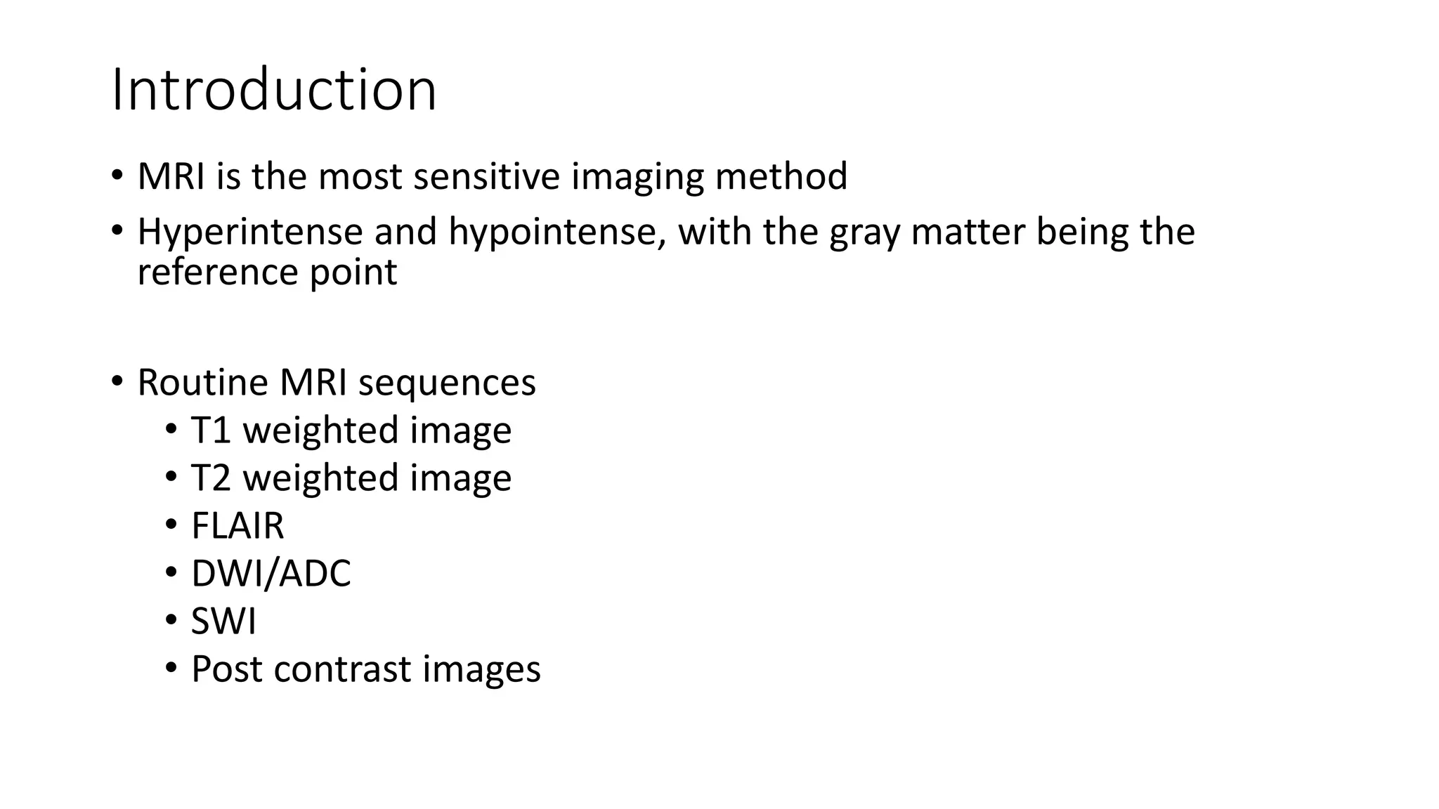 radiology ppt on mri sequences how to read basic mri sequences and ...