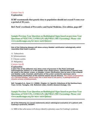 Radiology most important signs sample questions based on neet pg ...