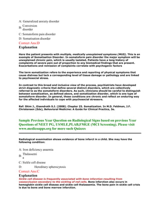 Radiology most important signs sample questions based on neet pg ...