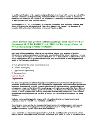 Radiology most important signs sample questions based on neet pg ...