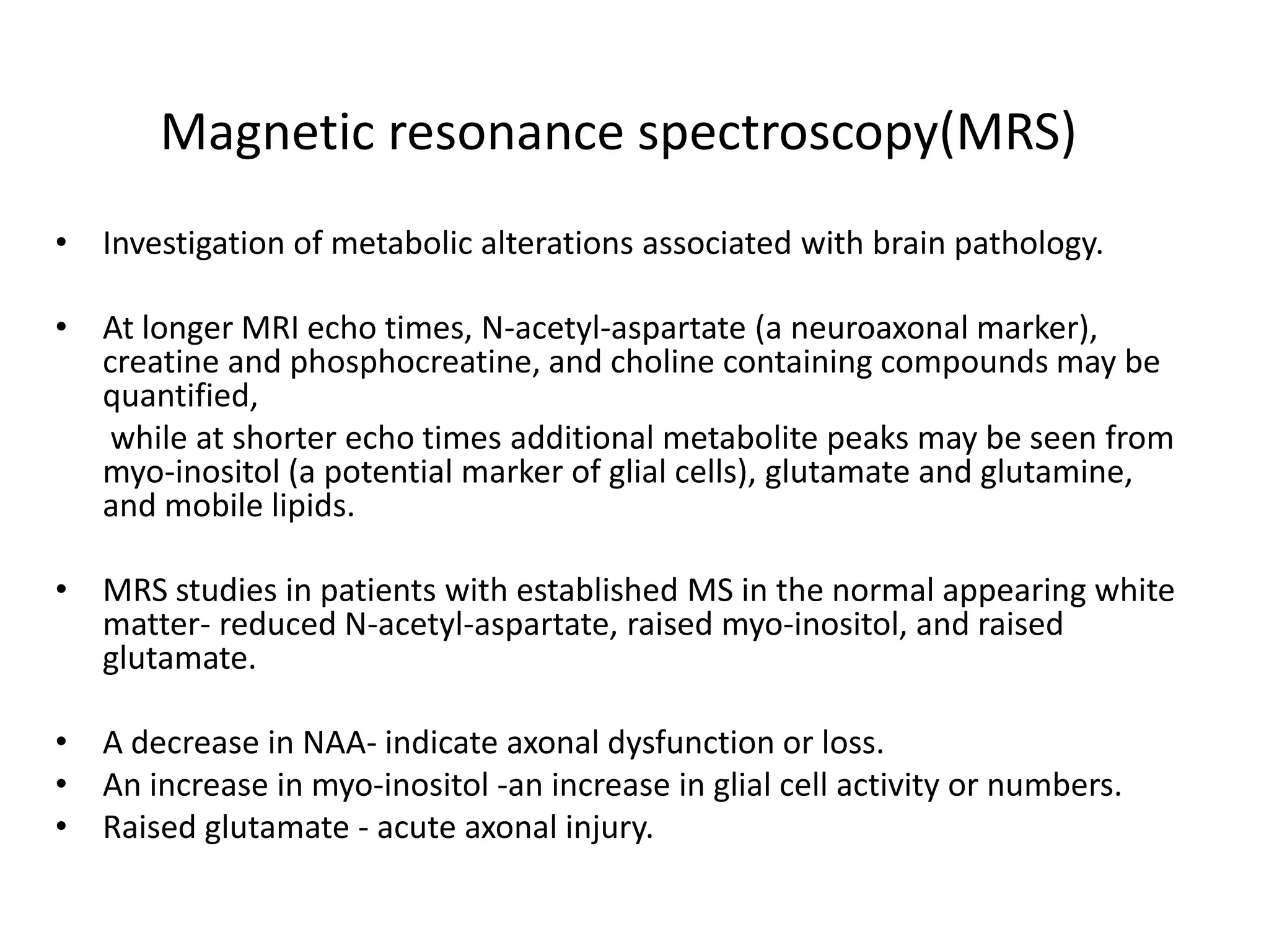 Radiology of MULTIPLE SCLEROSIS | PPTX
