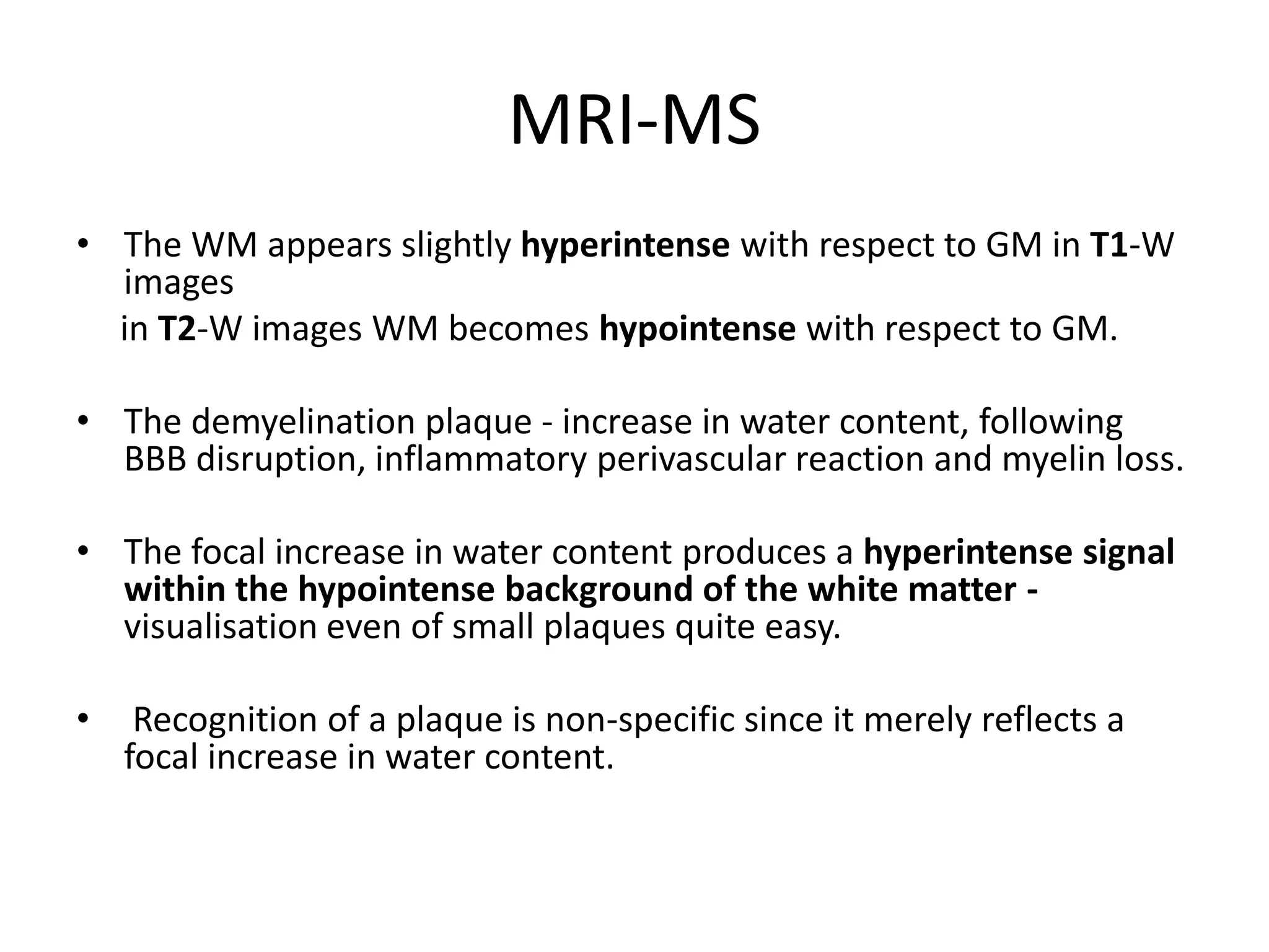 Radiology of MULTIPLE SCLEROSIS | PPTX