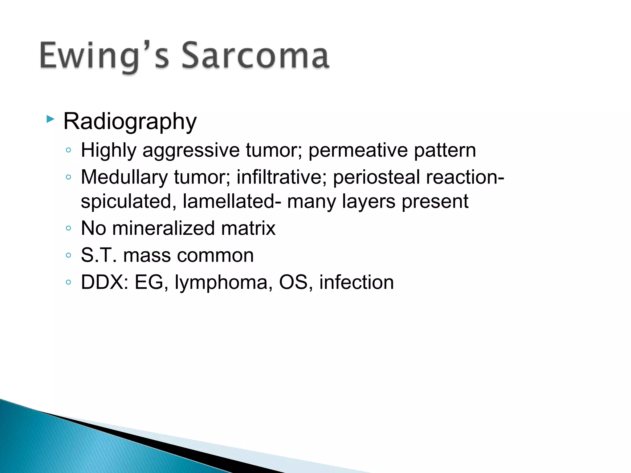 Radiology pediatric bone tumors | PPT