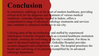 Radiology Treatment in Indore Advanced Care. | PPTX | Medical Tests ...