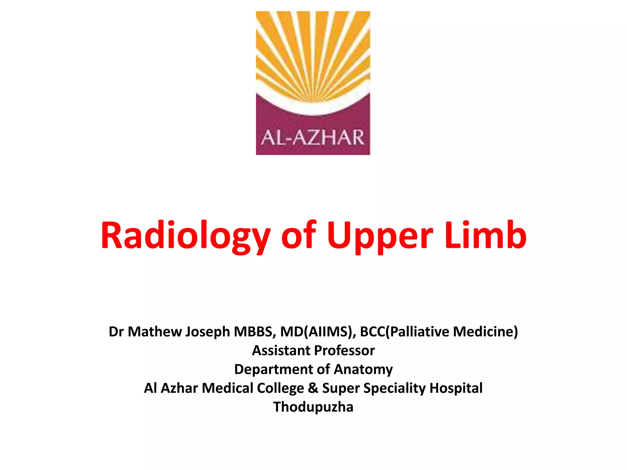 Radiology upper limb | PPTX