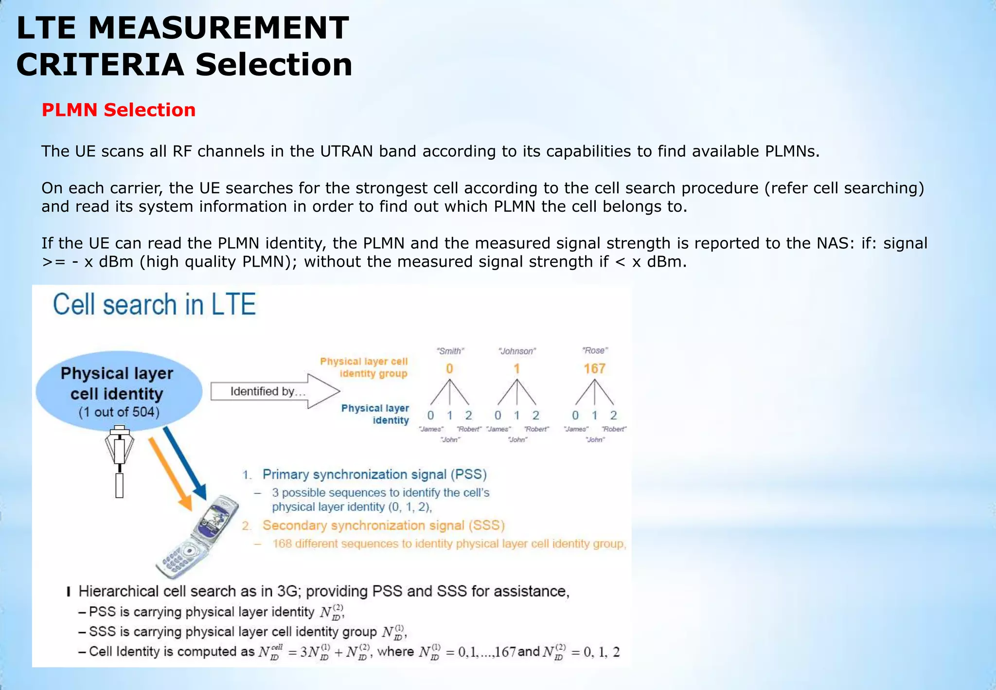 Radio Measurements in LTE | PPTX