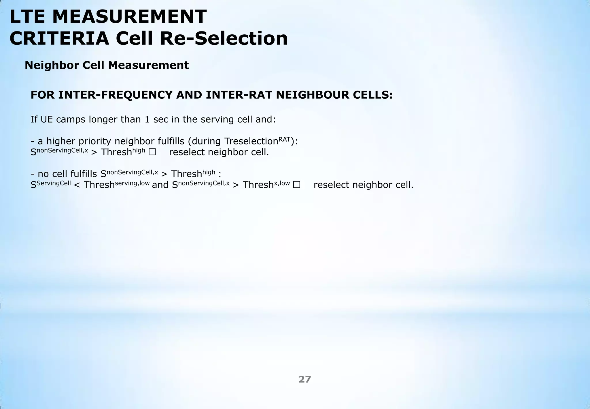 Radio Measurements in LTE | PPTX