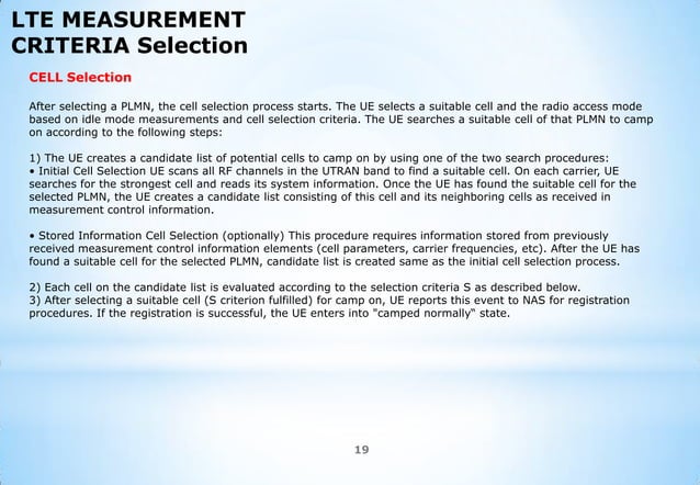 Radio Measurements in LTE | PPTX
