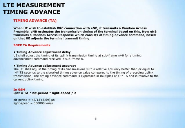 Radio Measurements in LTE | PPTX