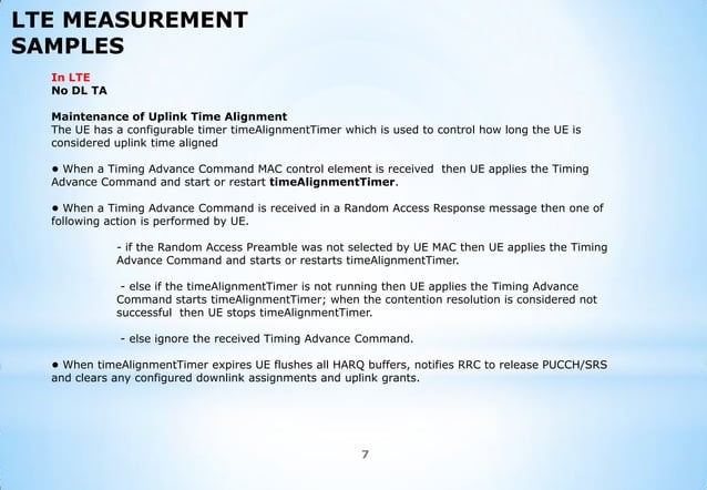 Radio Measurements in LTE | PPTX