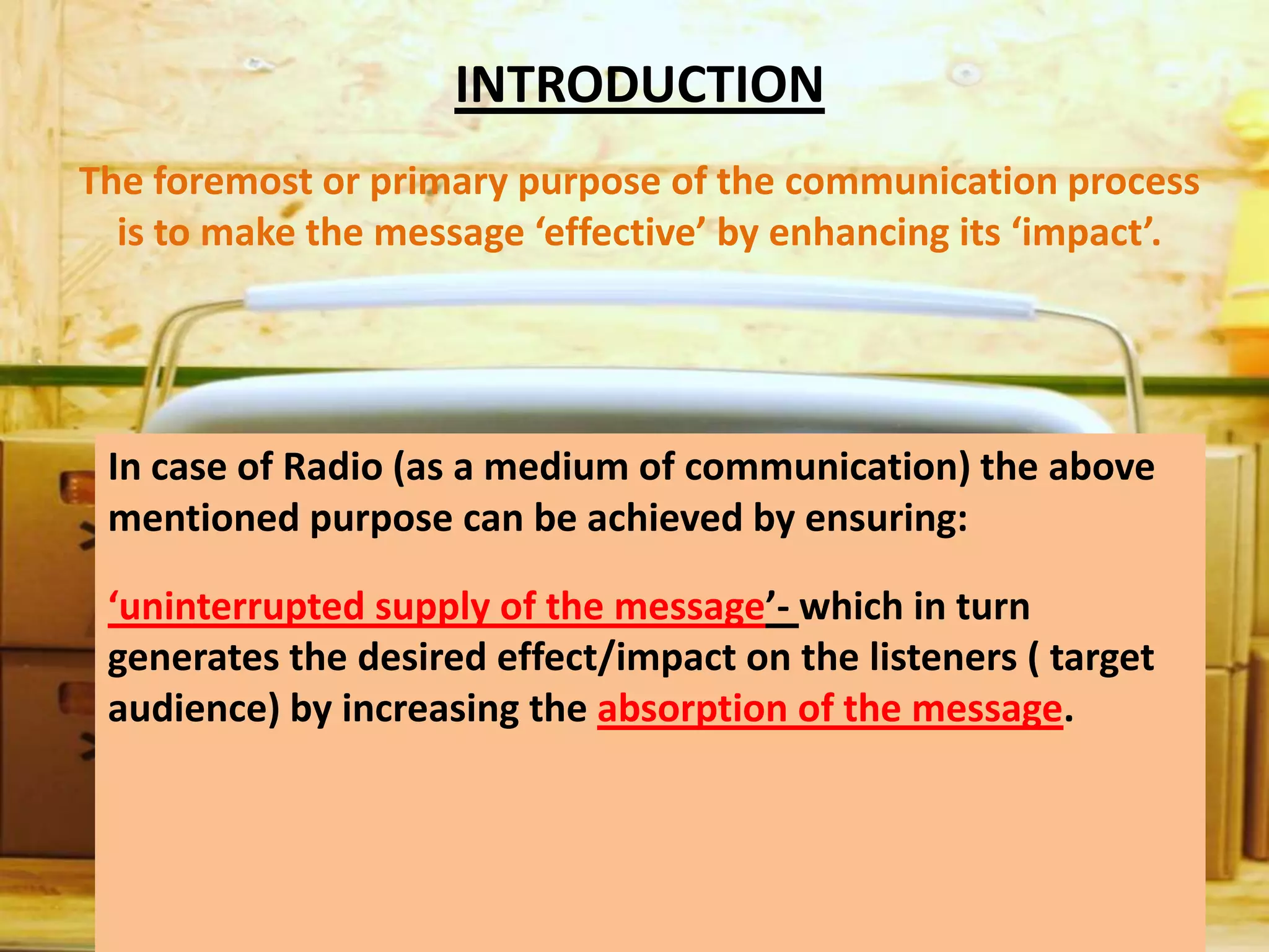 Radio messages and their presentation | PPTX