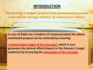 Radio messages and their presentation | PPTX